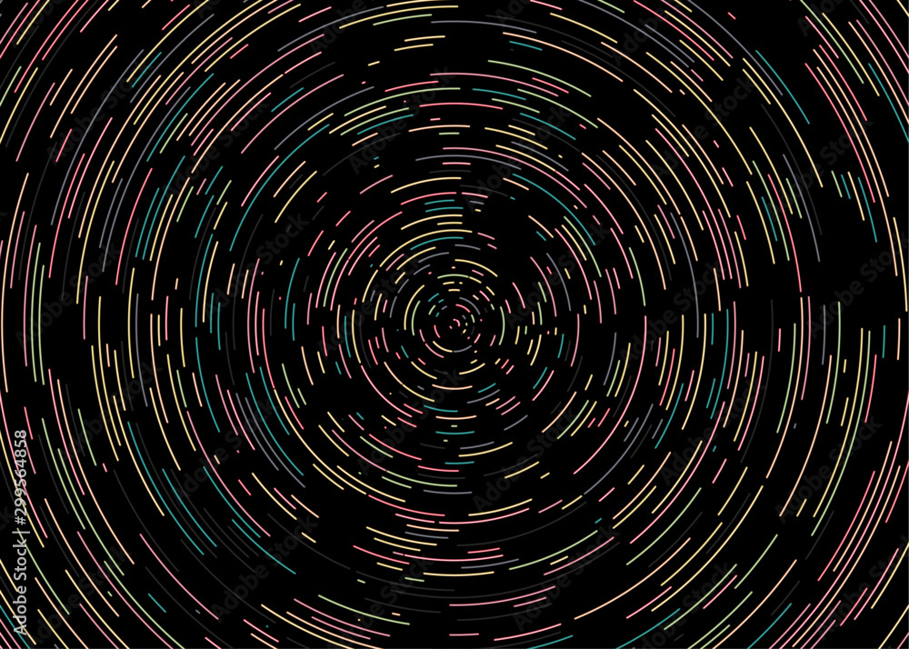 Colorful Universe Circular Distribution Computational Generative Art ...