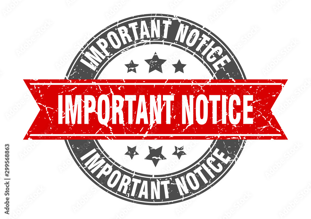 Important Notice Clip Art