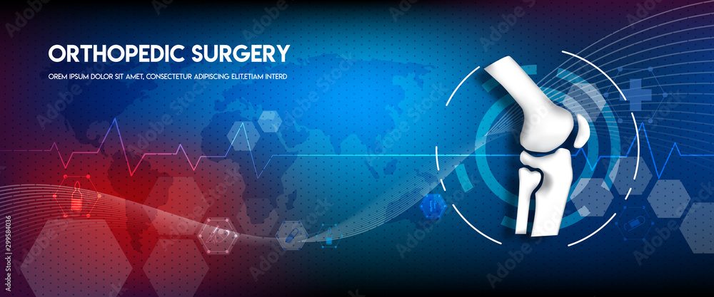 Medical orthopedic abstract background. Treatment for orthopedics ...
