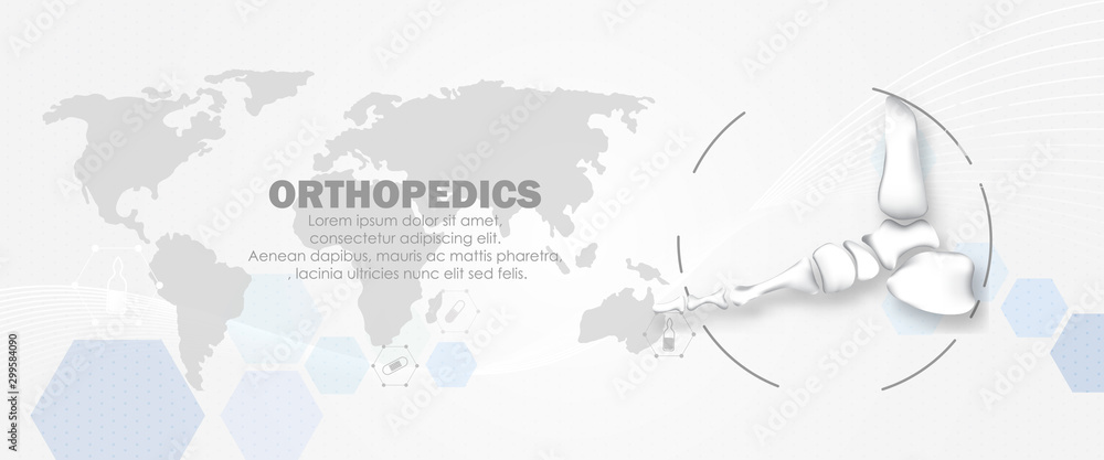 Medical orthopedic abstract background. Treatment for orthopedics ...