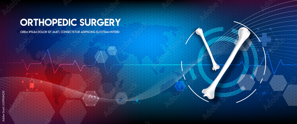 Medical orthopedic abstract background. Treatment for orthopedics ...