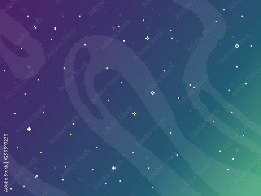 8 Bit Space Background