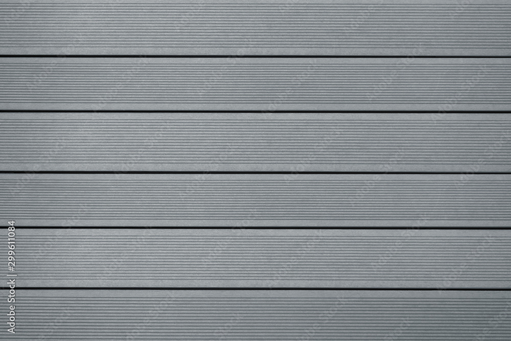 Top view of WPC in grey color. WPC: Wood-Plastic Composites are wood ...
