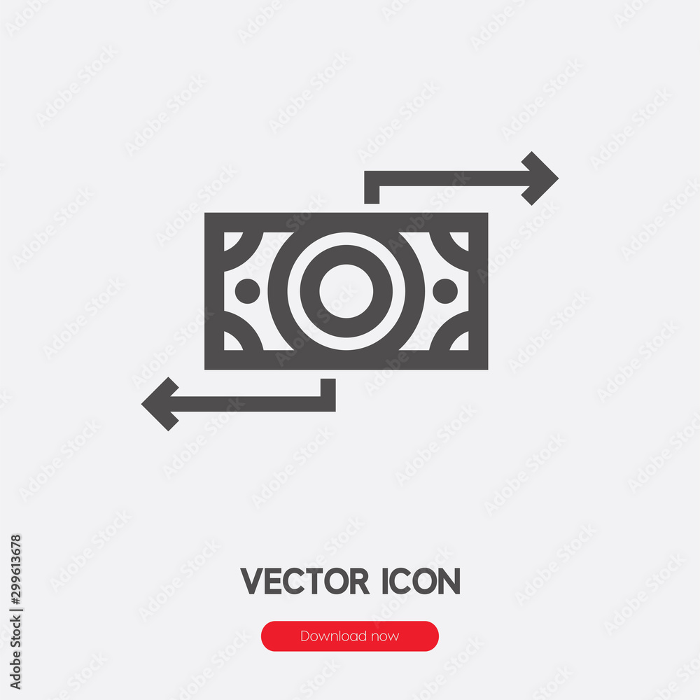 Change icon vector. Linear style sign for mobile concept and web design ...