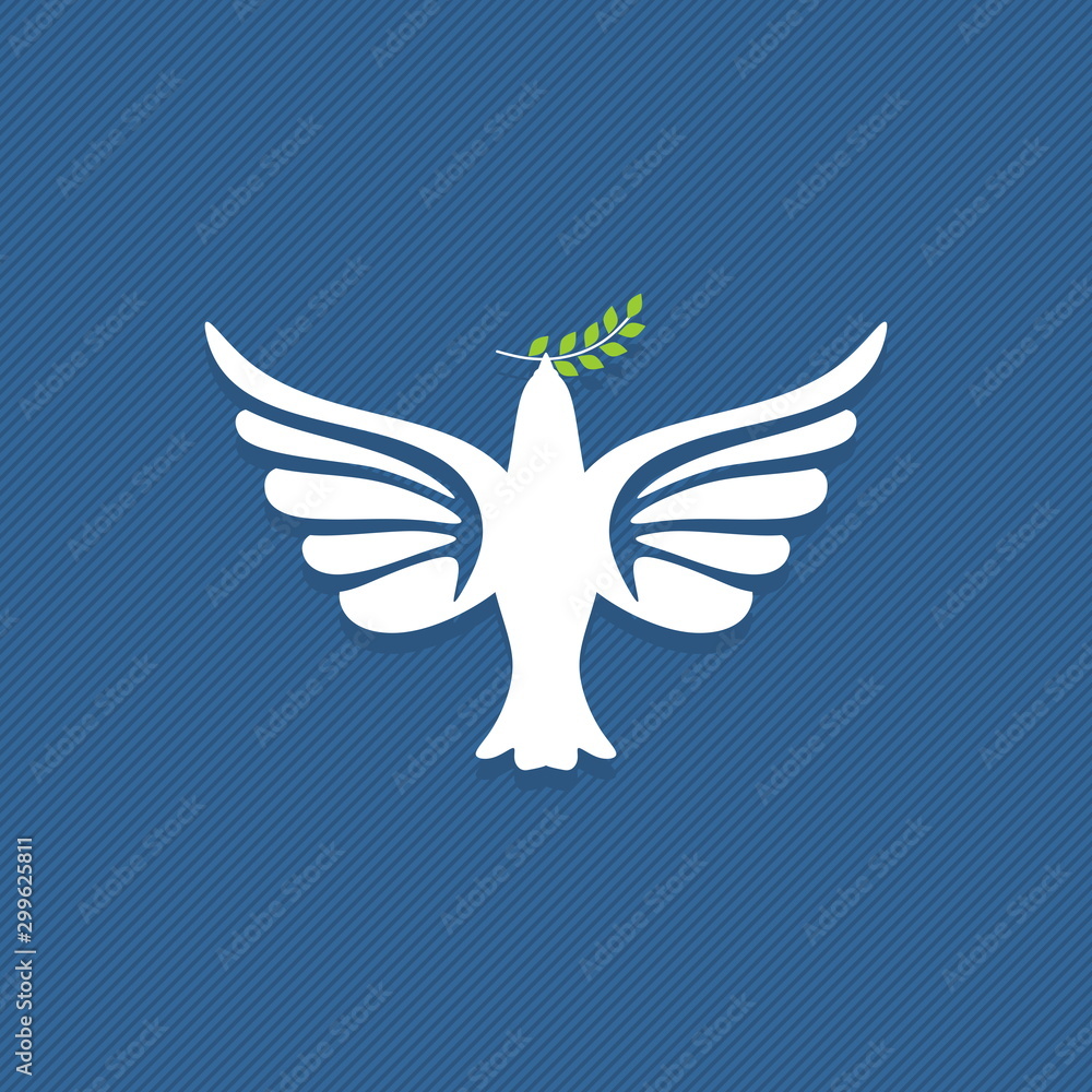 Dove, a symbol of peace and purity. The biblical symbol of the Holy ...
