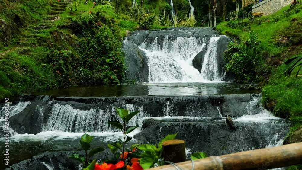 Waterfalls Slow motion at Santa Rosa de Cabal, Colombia. Beautiful ...
