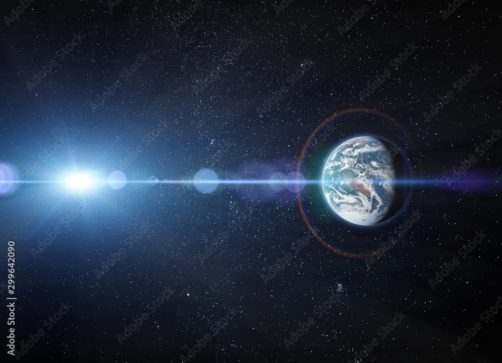 Planet Earth, view from space (Elements of this image furnished by NASA ...