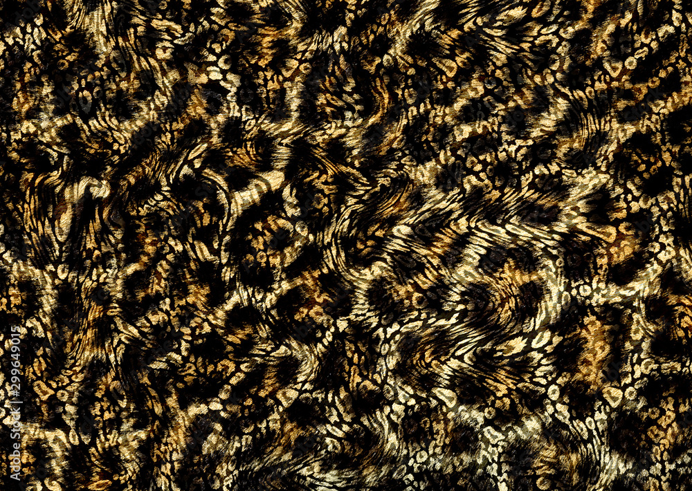 leopard fur texture Stock Illustration | Adobe Stock