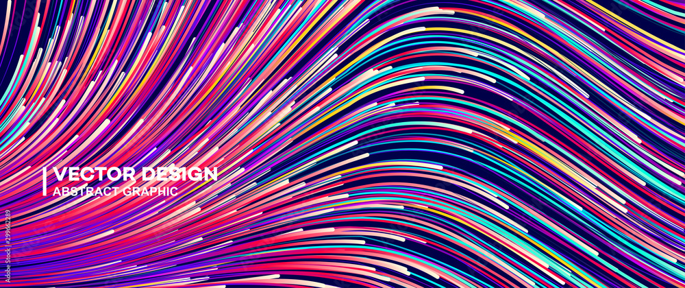 Abstract colorful lines vector background, stylish color background ...