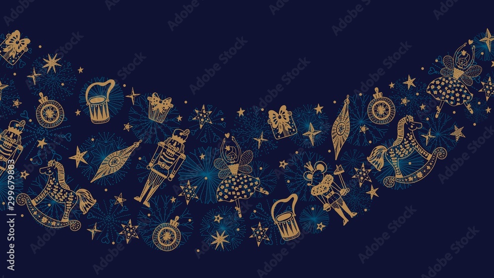 Nutcracker. Christmas wallpapers for your desktop. Stock Vector | Adobe ...