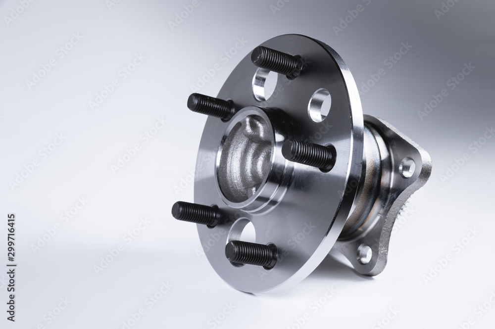 New Wheel hub assembly with bearing. This is part of the car suspension ...