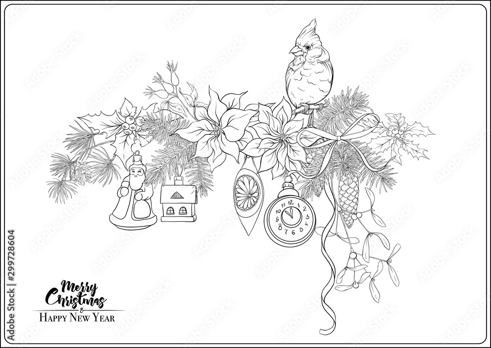 Merry Christmas Coloring Banner