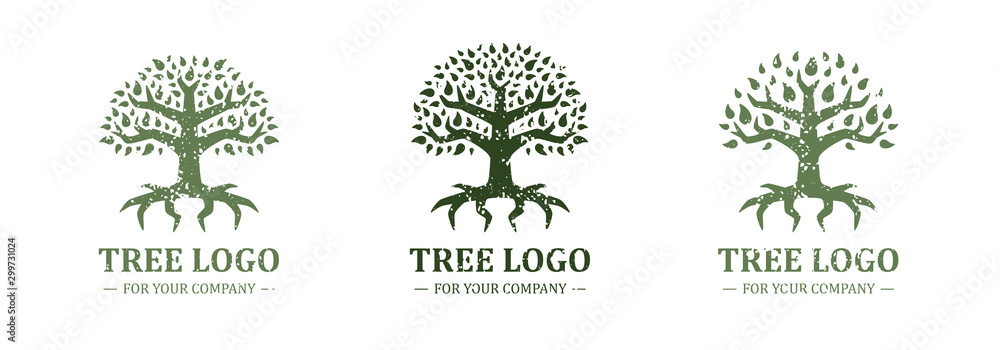 Simple Tree Design With Roots