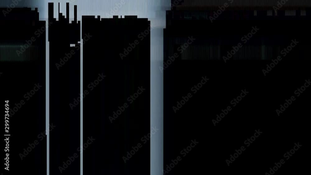 Video Stock Glitch noise static television VFX. Visual video effects ...