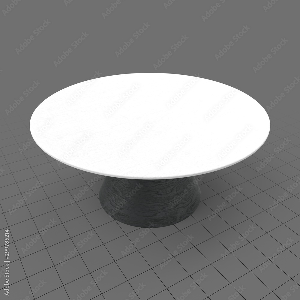 Modern round table Stock 3D asset | Adobe Stock