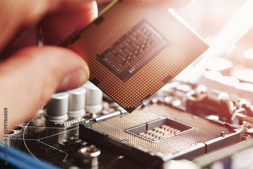 Foto de Replacing the computer s central processor. Maintenance ...