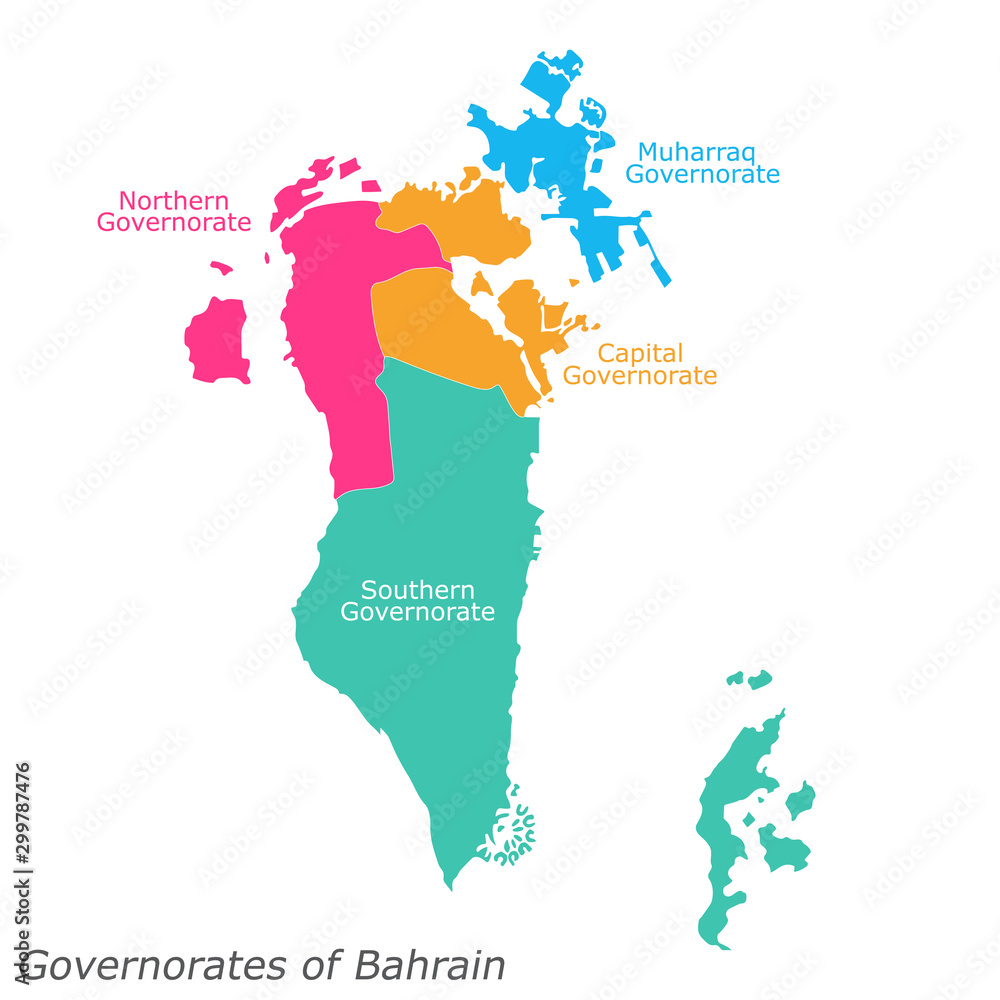 Bahrain Political Map
