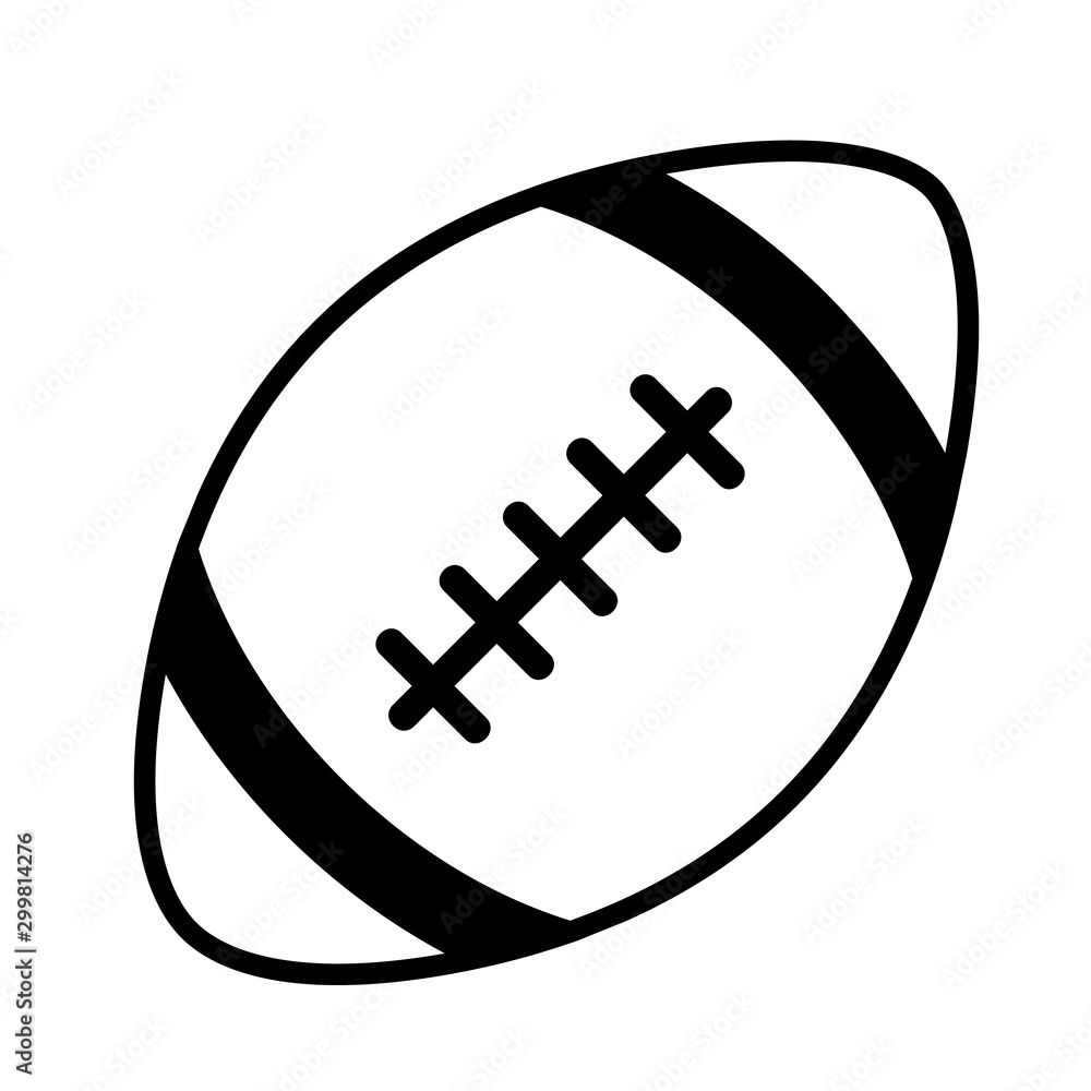 Football ball clip art. Sports decor digital design. Sport vector ...