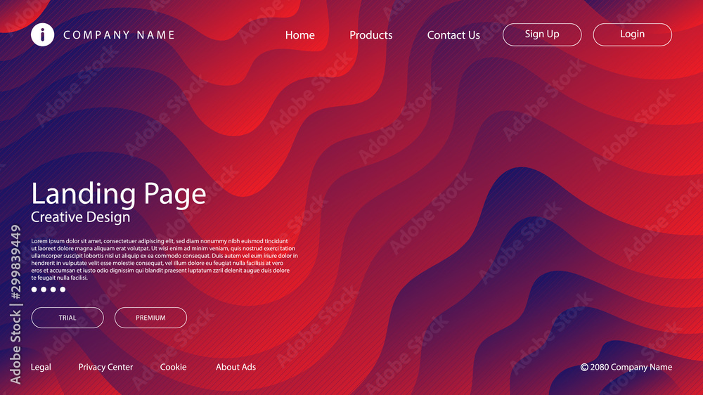 Abstract modern graphic element. Dynamical colored forms and waves ...