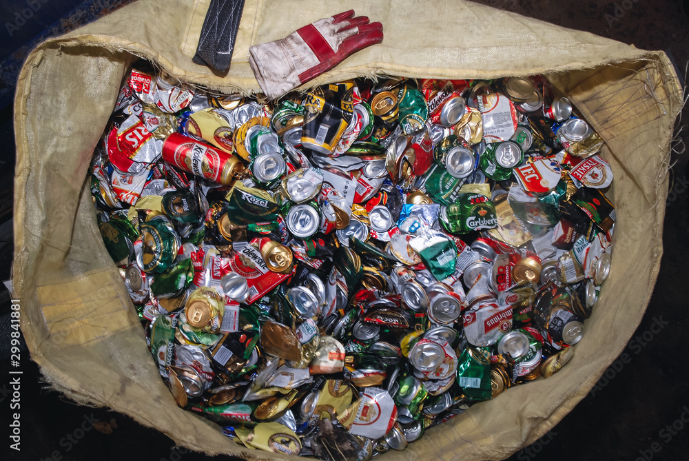 Pile Of Empty Beer Cans