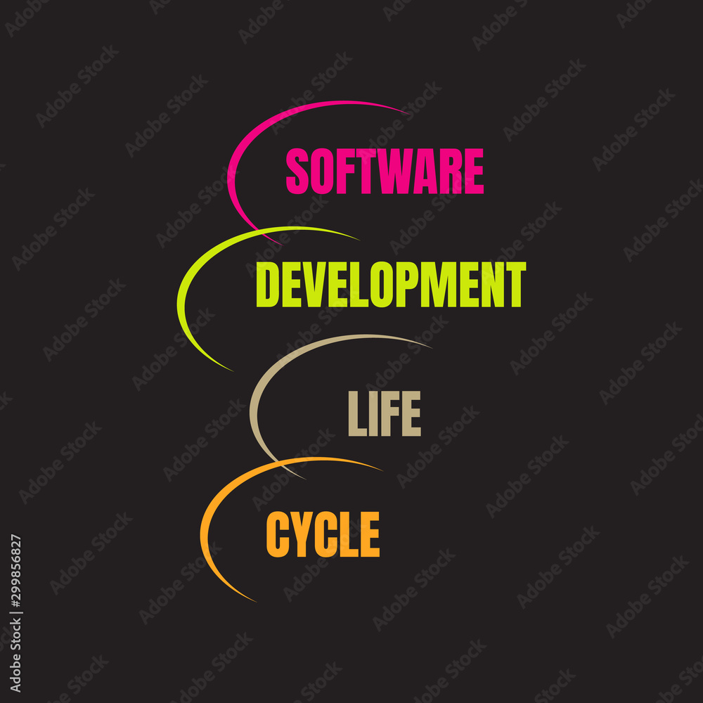 Software Development Life Cycle. Vector illustration software ...
