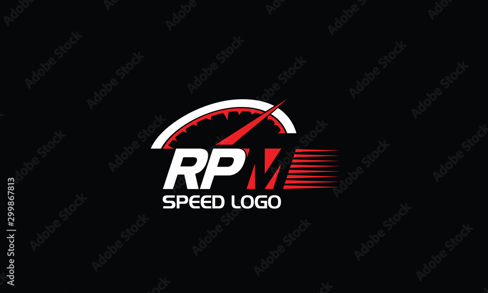 speed RPM logo design inspirations Stock Vector | Adobe Stock