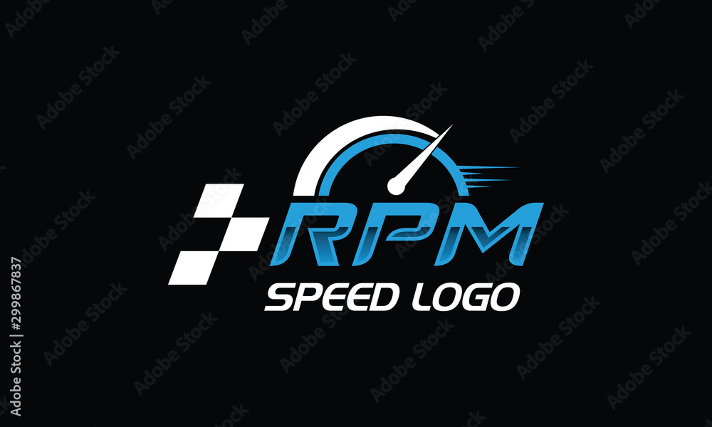 speed RPM logo design inspirations Stock Vector | Adobe Stock
