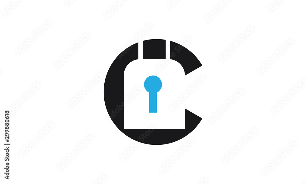 letter C with key logo design inspirations Stock Vector | Adobe Stock