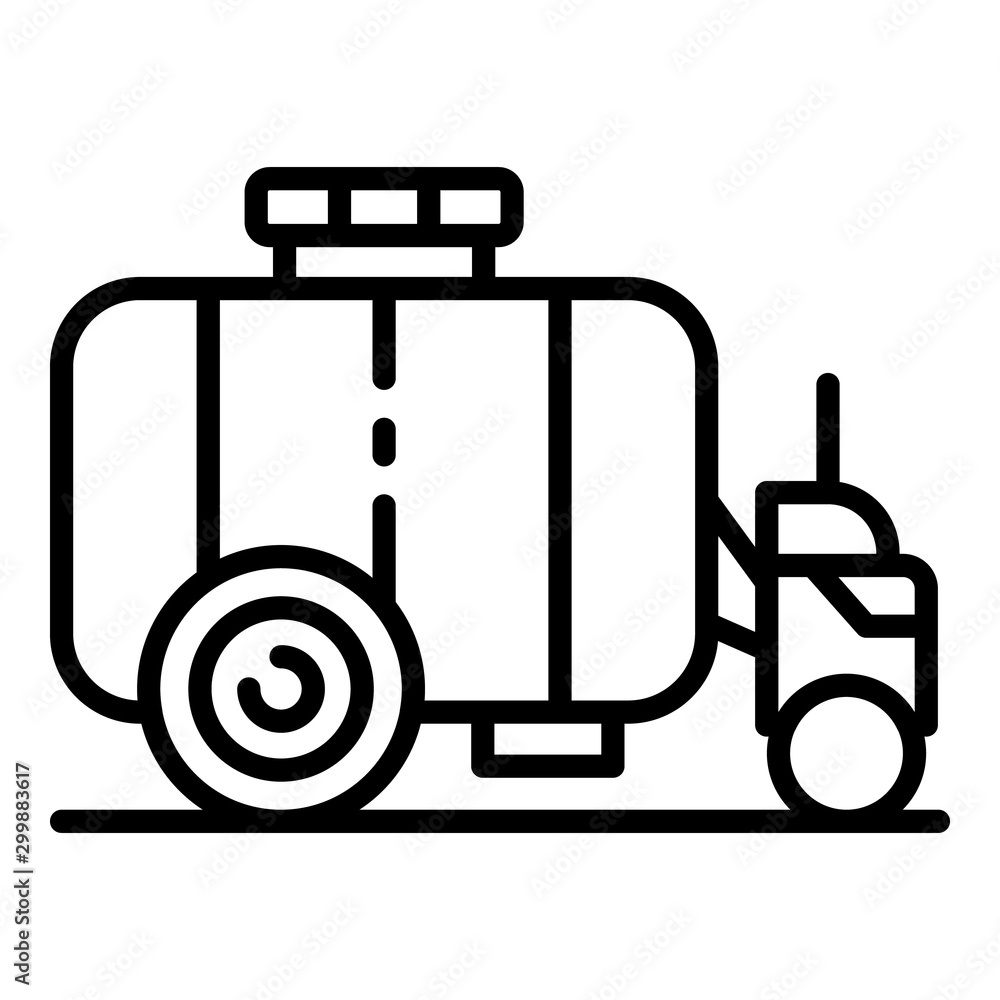Farm water cistern icon. Outline farm water cistern vector icon for web ...