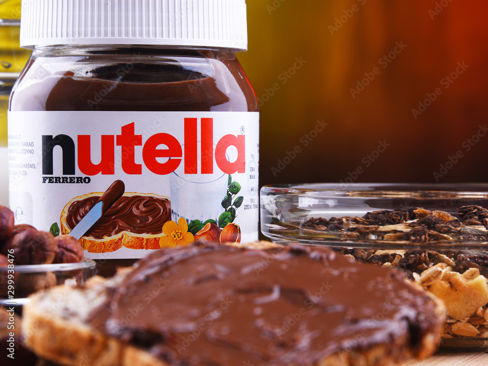 Jar of Nutella spread Stock Photo | Adobe Stock