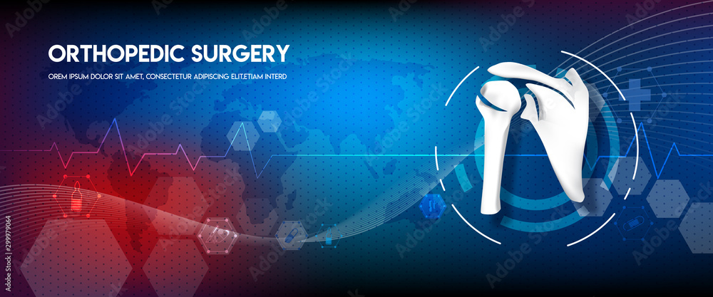 Medical orthopedic abstract background. Treatment for orthopedics ...