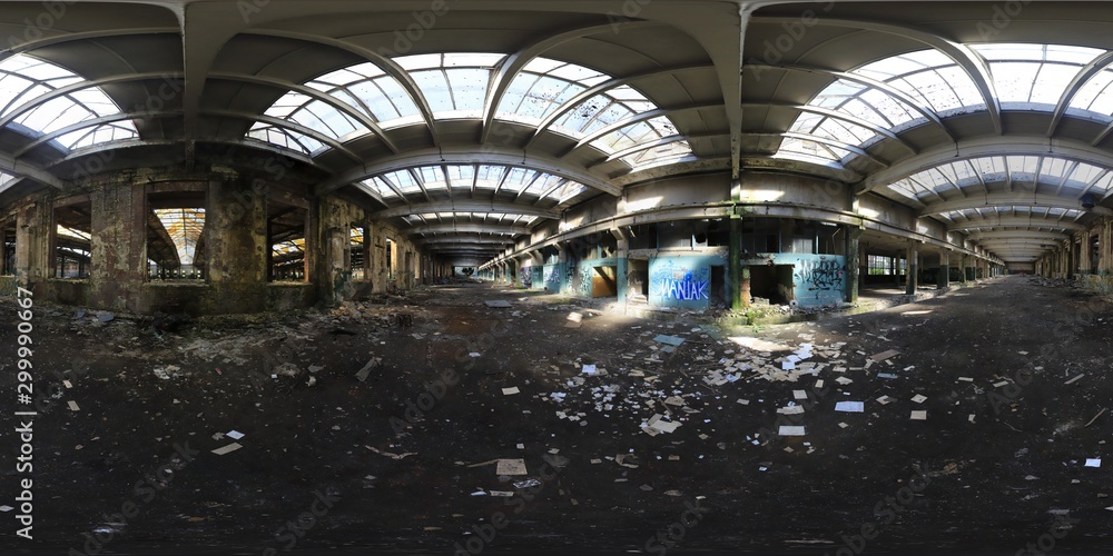 Abandoned Factory HDRI panorama Stock Photo | Adobe Stock