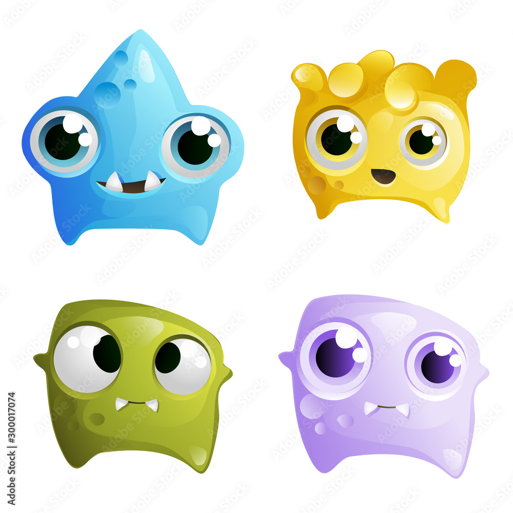 Vector illustration of cartoon character good monster. Stock Vector ...