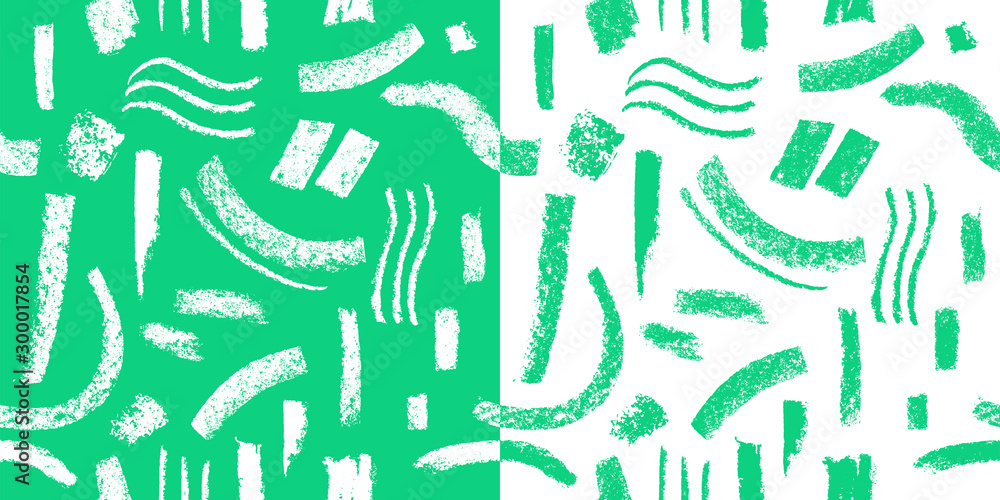 Organic seamless pattern vector background. Hand drawn natural elements ...