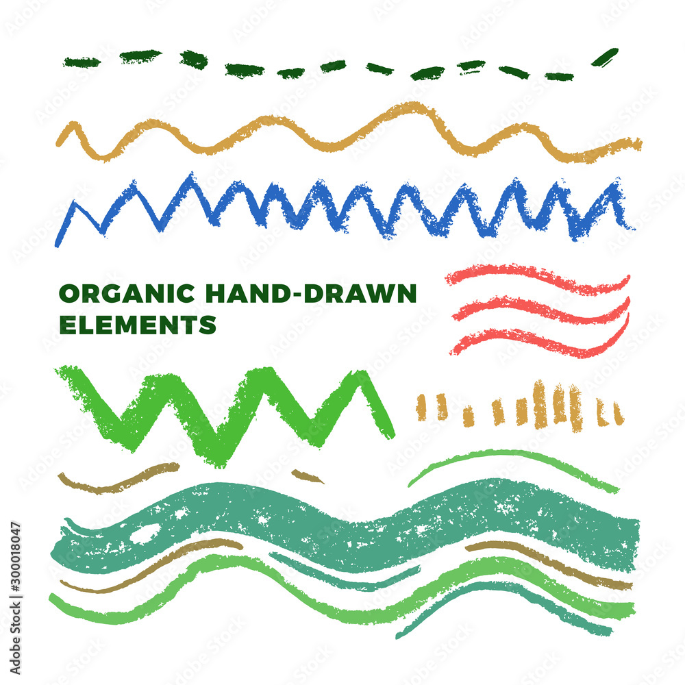 Organic colorful shapes with natural vector textures. Organic emblem ...