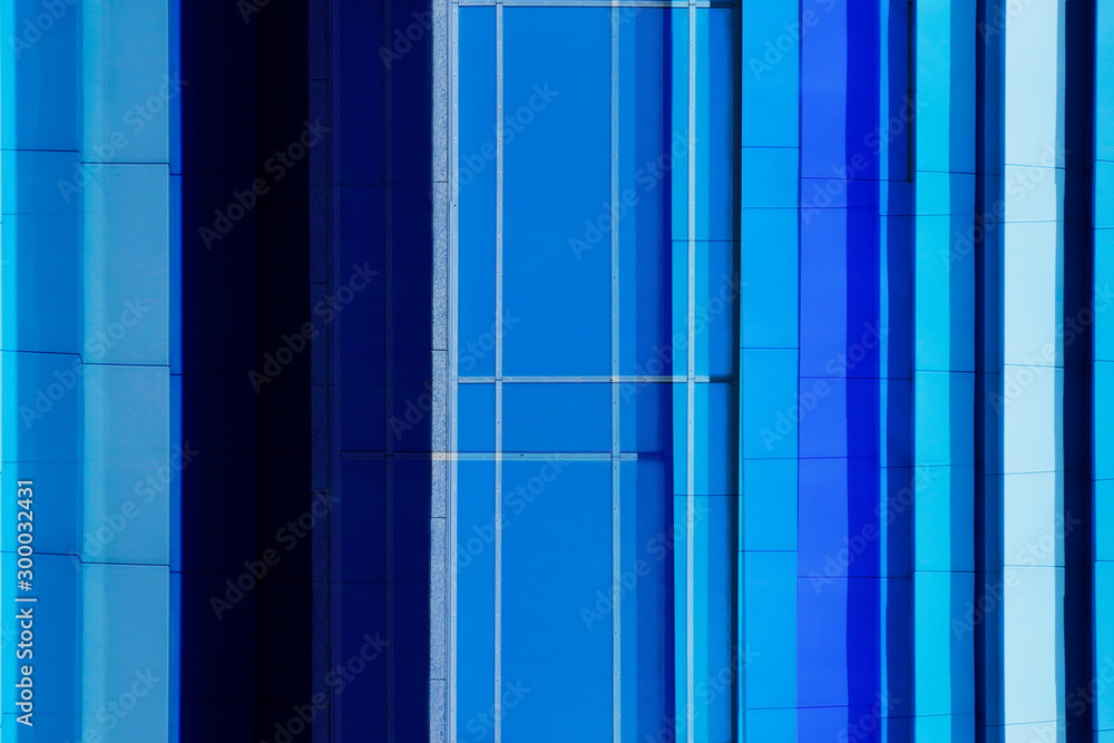 Reworked photo of windows. Abstract modern architecture of an office ...