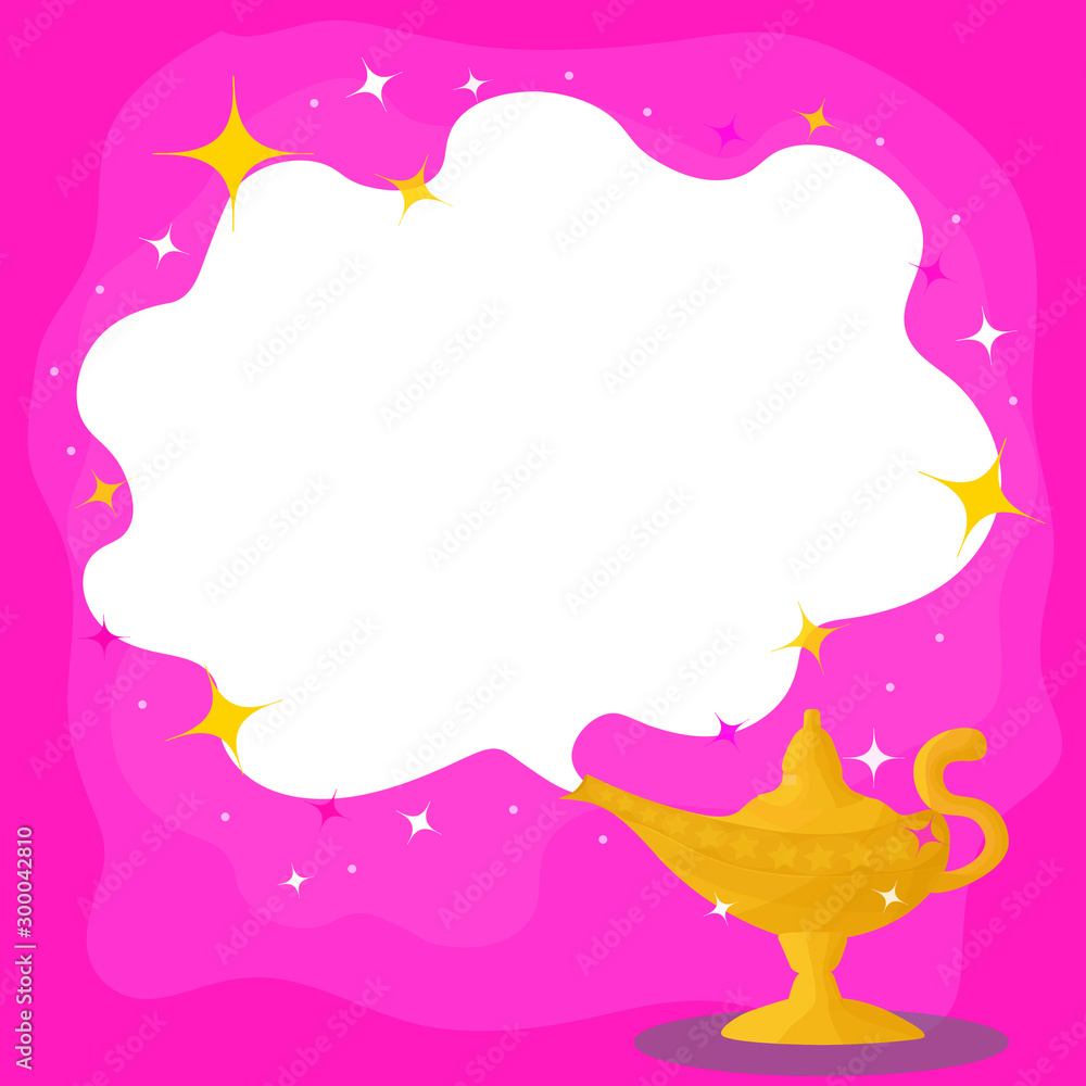 Aladdins Magic Lamp Vector Genie Magic Aladdin Lamp And White Smoke