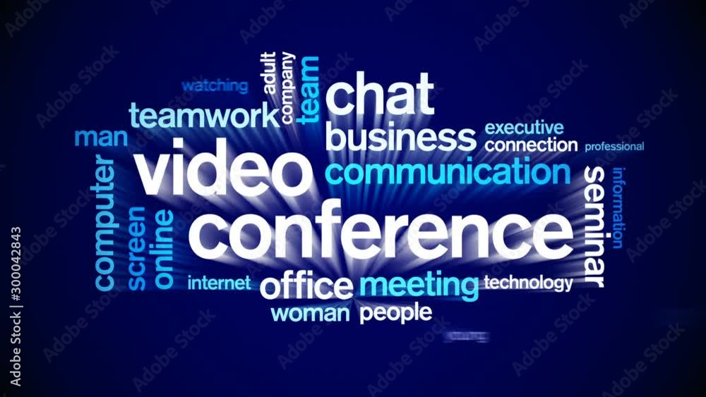 4k Video Conference Animated Tag Word Cloud,Text Design Animation ...