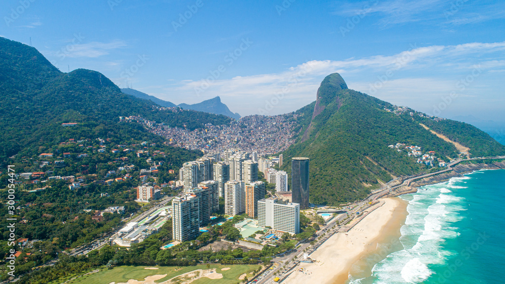 Favela, Brazilian slum on a hillside in Rio de Janeiro Stock Photo ...