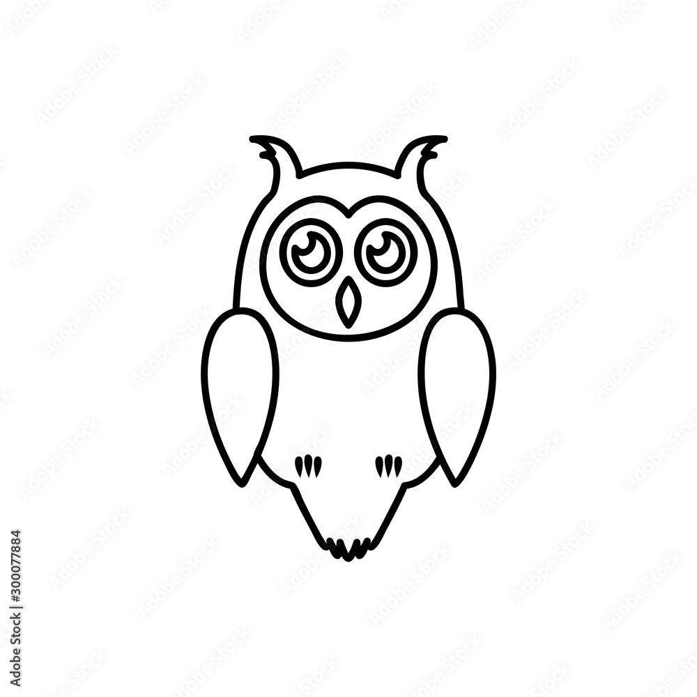 Simple Owl Cartoon