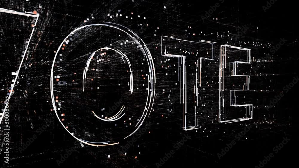 4k VOTE word tag cloud;computer code particle.The Matrix binary text ...