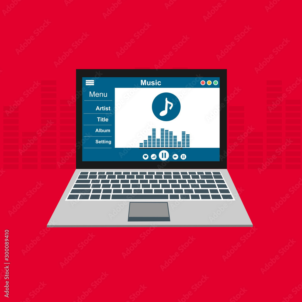 Laptop Music Player