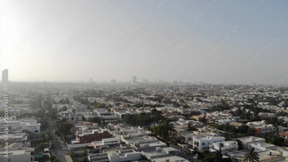 Defence - Top Aerial View of the City of Karachi with skyscrapers view ...