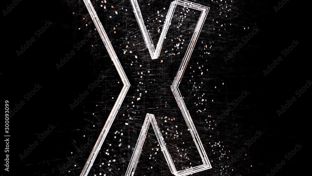 4k X letter alphabet word tag cloud;computer code particle.The Matrix binary text design ...