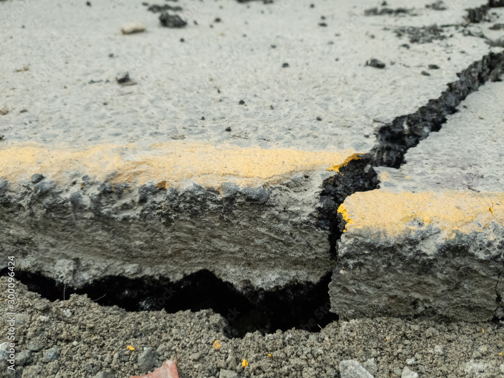 earthquake, asphalt, crater, erupt, island, breach, hawaii, nature ...