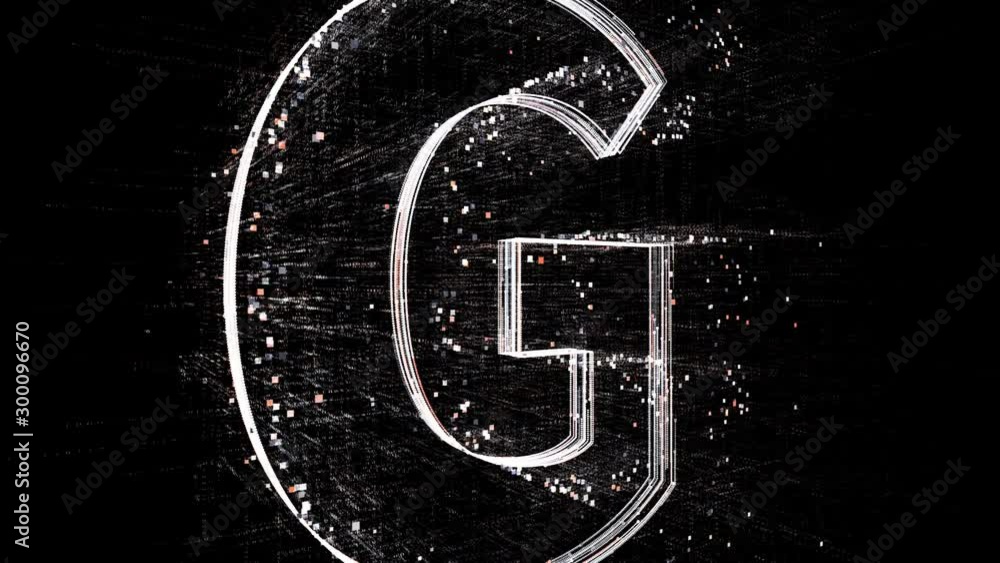 4k G letter alphabet word tag cloud;computer code particle.The Matrix ...