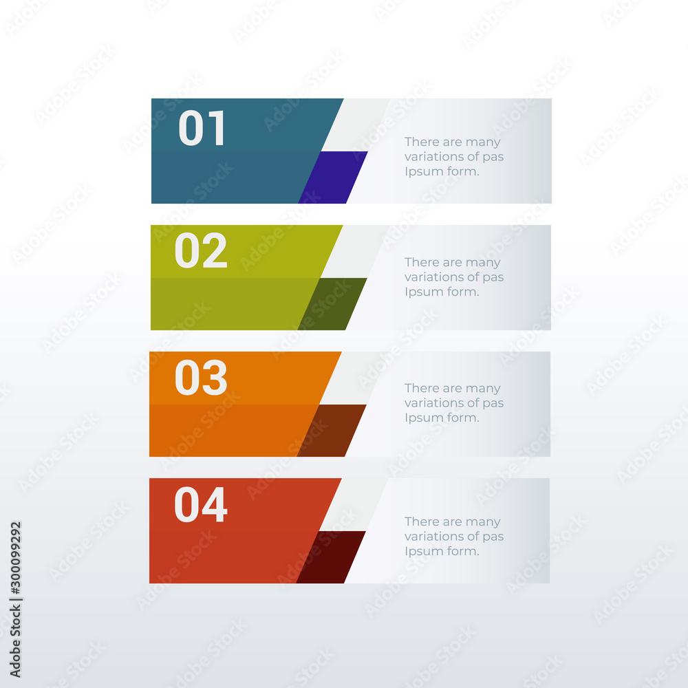 Horizontal infographics template design. Business concept infograph ...