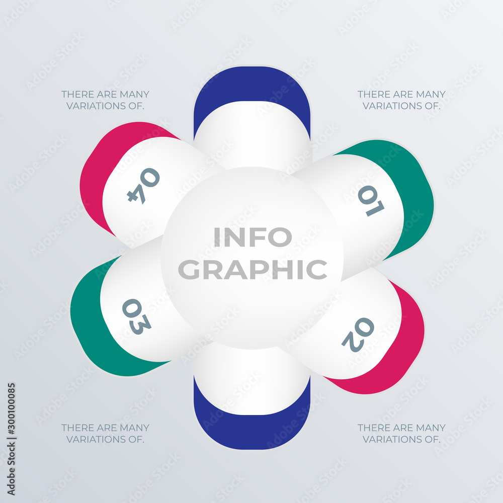 Round informational infographics template design. Business concept ...