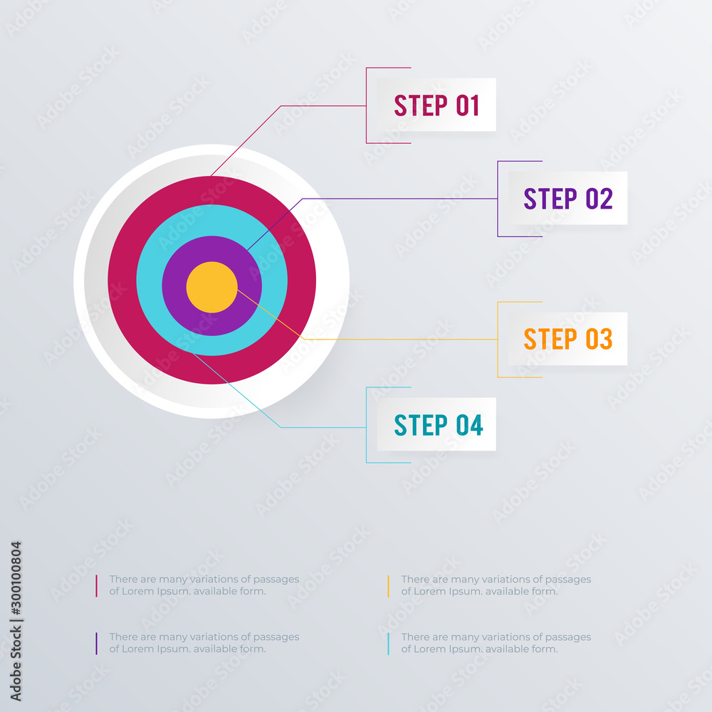 Statistical round infographic template design. Business concept ...