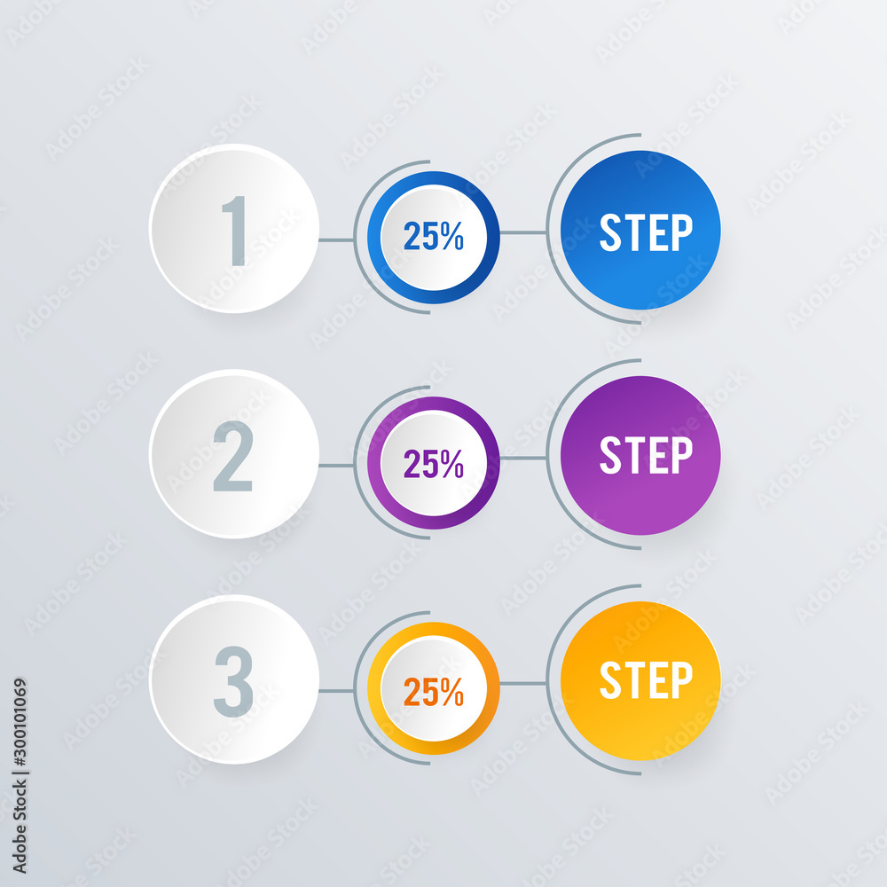 List numbers infographics template design. Business concept infograph ...